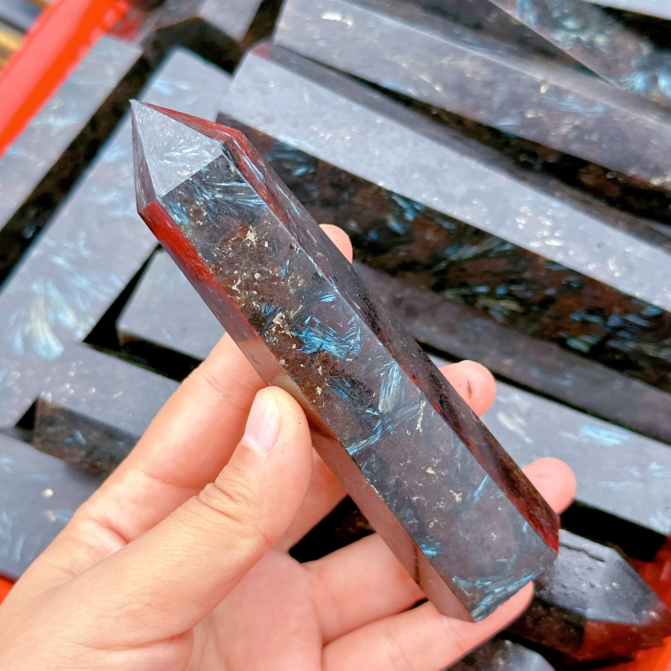 Astrophyllite Crystal Obelisk Tower - Spirit Crystals