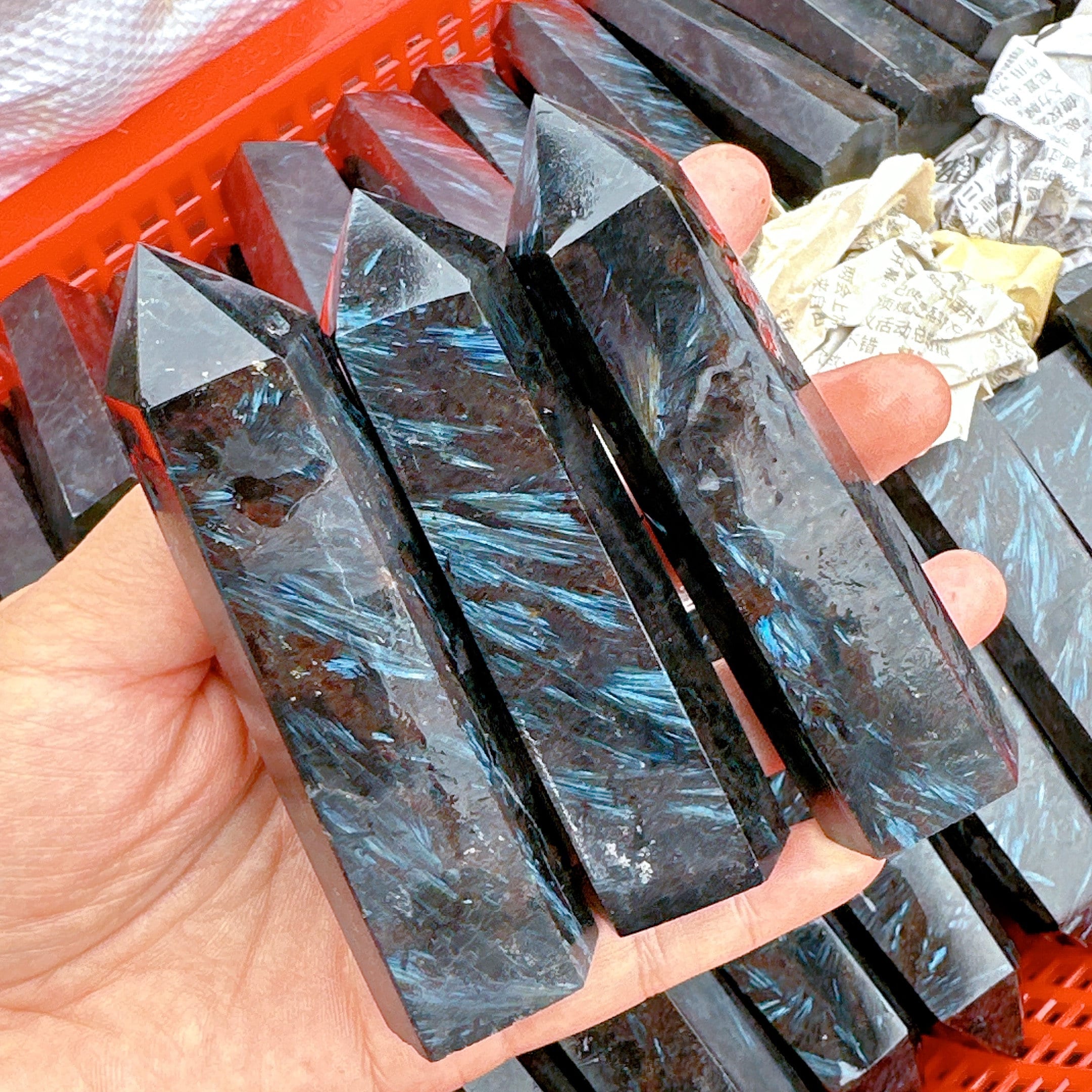 Astrophyllite Crystal Obelisk Tower - Spirit Crystals