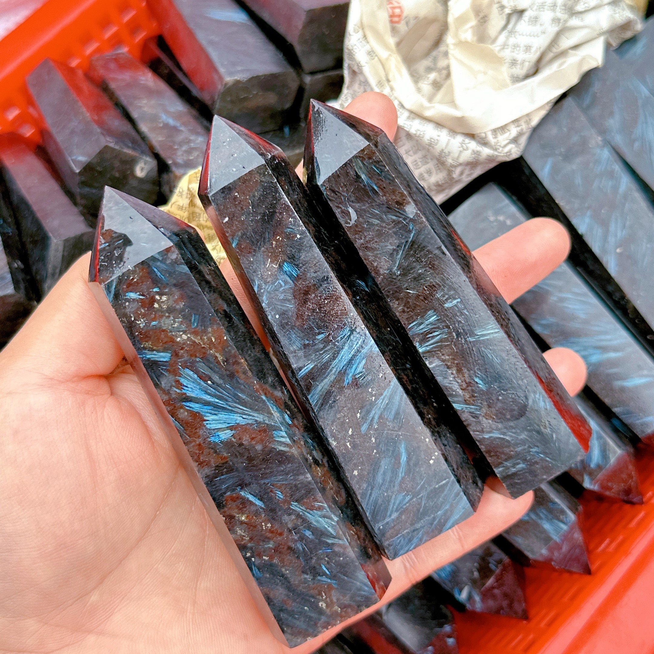Astrophyllite Crystal Obelisk Tower - Spirit Crystals