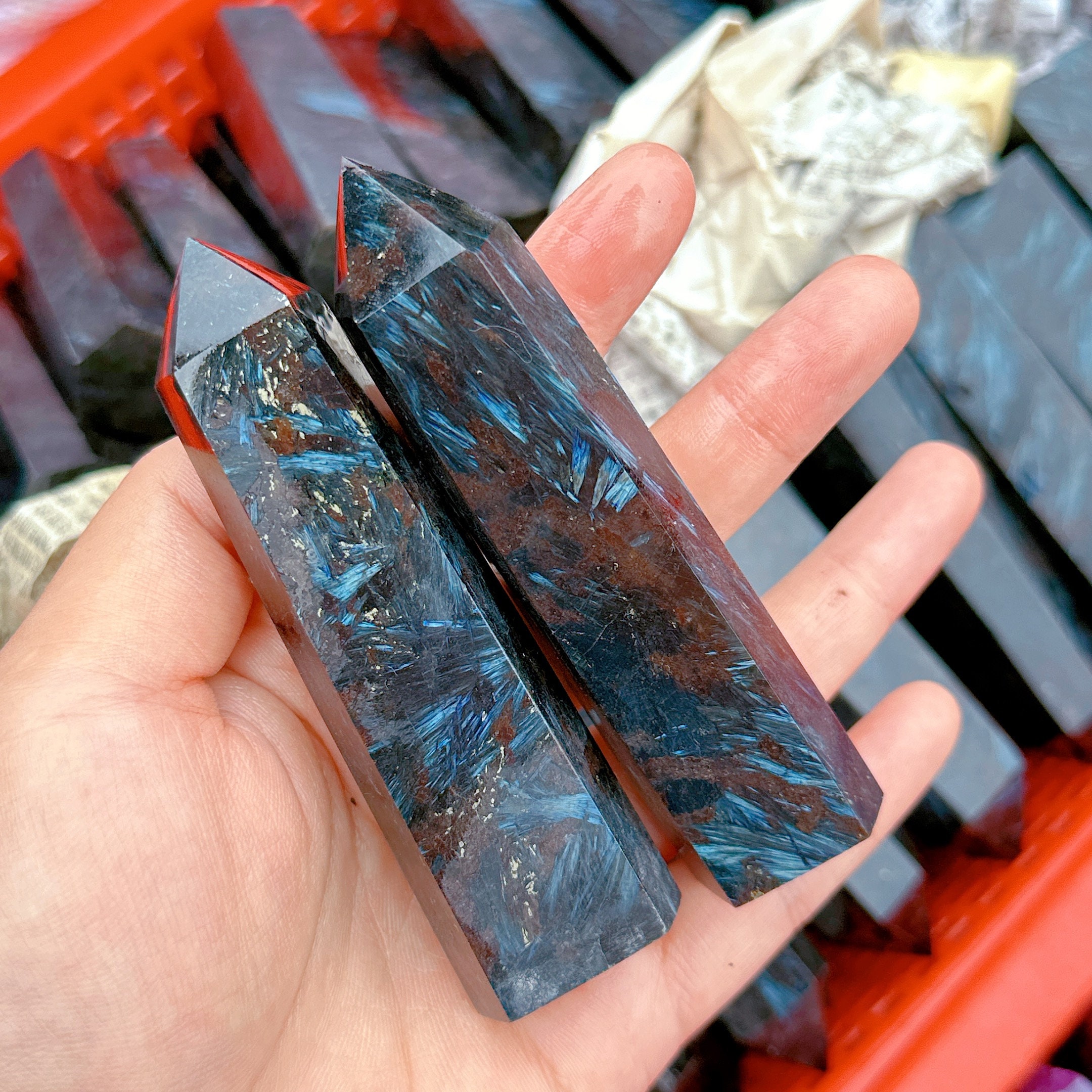 Astrophyllite Crystal Obelisk Tower - Spirit Crystals