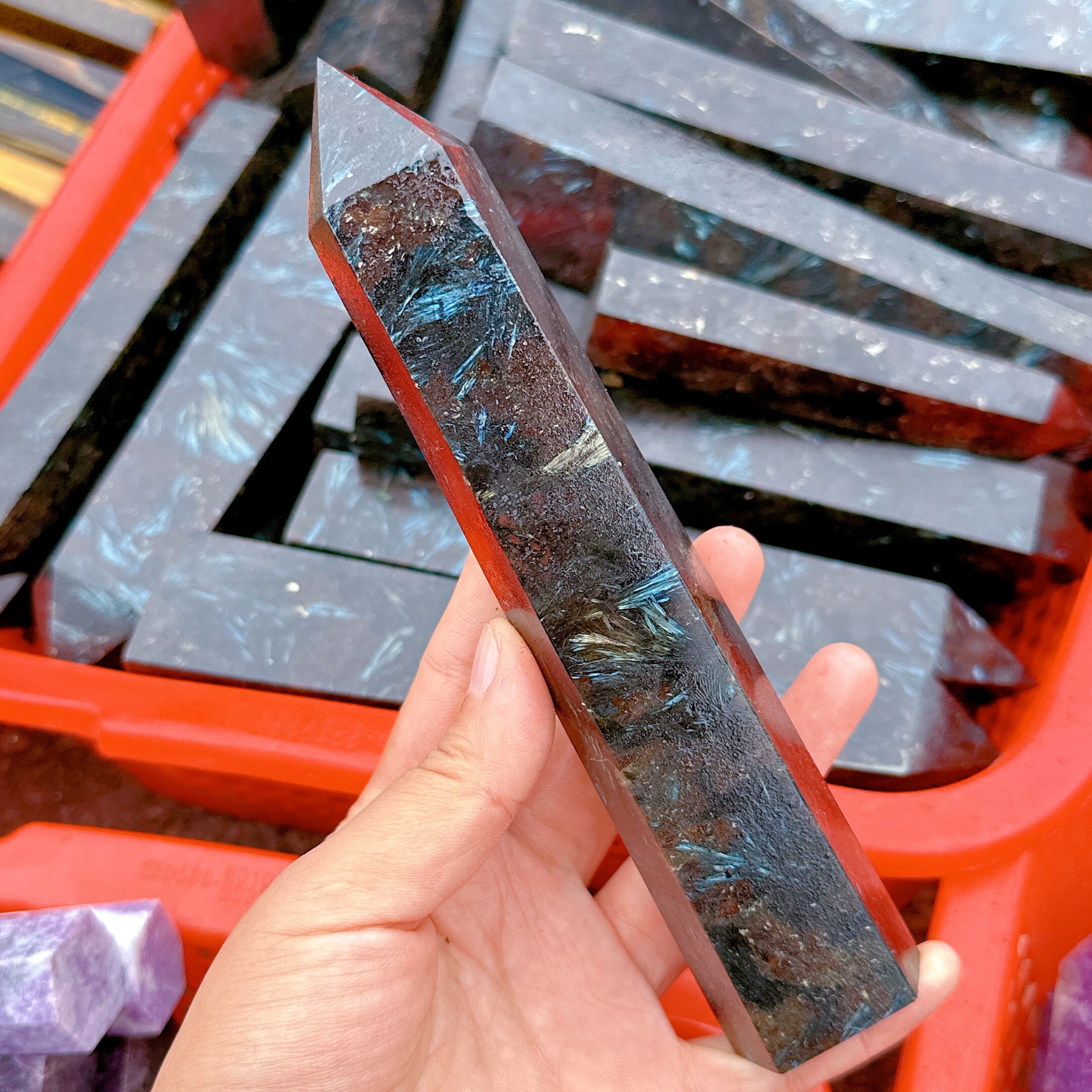 Astrophyllite Crystal Obelisk Tower - Spirit Crystals