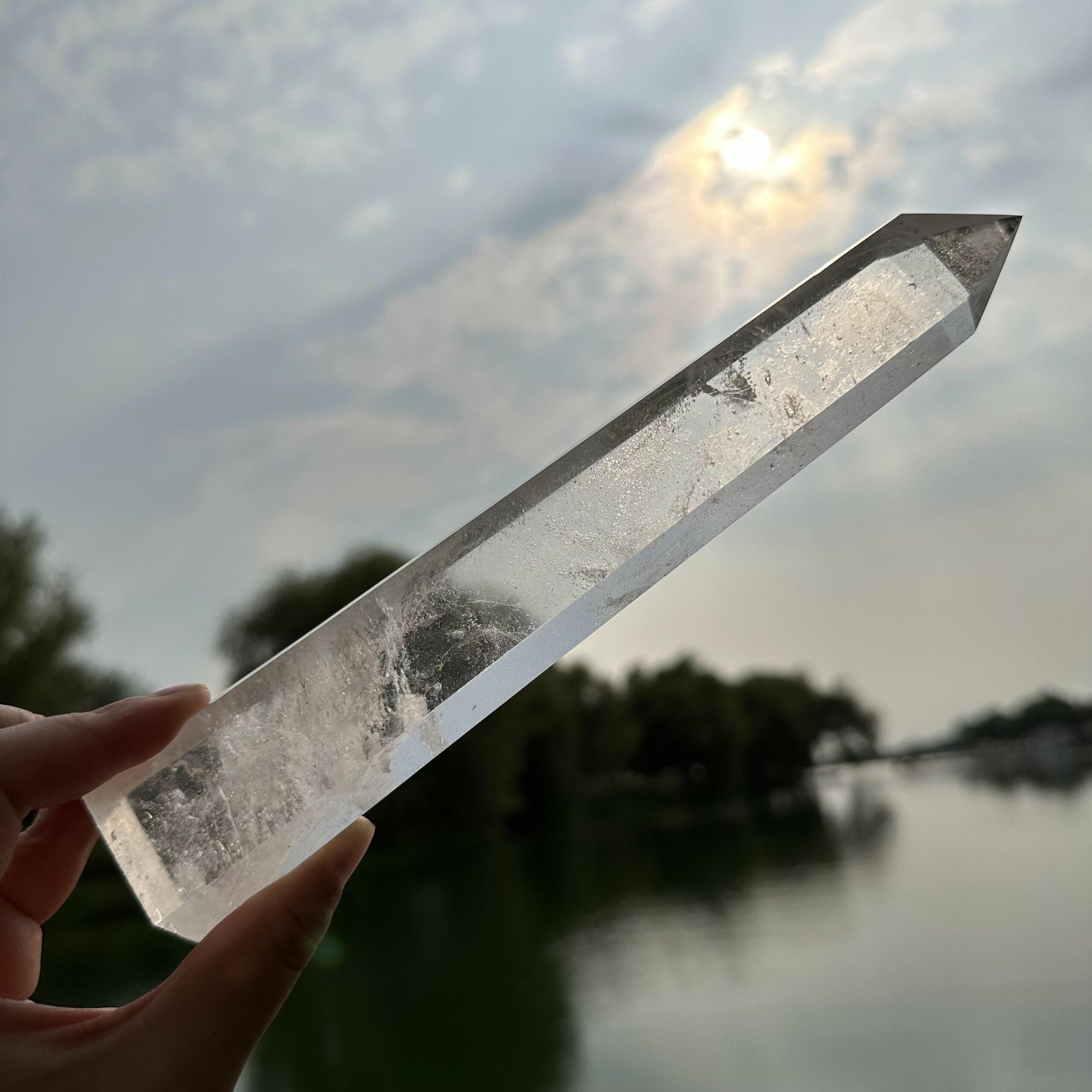 Clear Quartz Quality A Obelisk Tower - Spirit Crystals