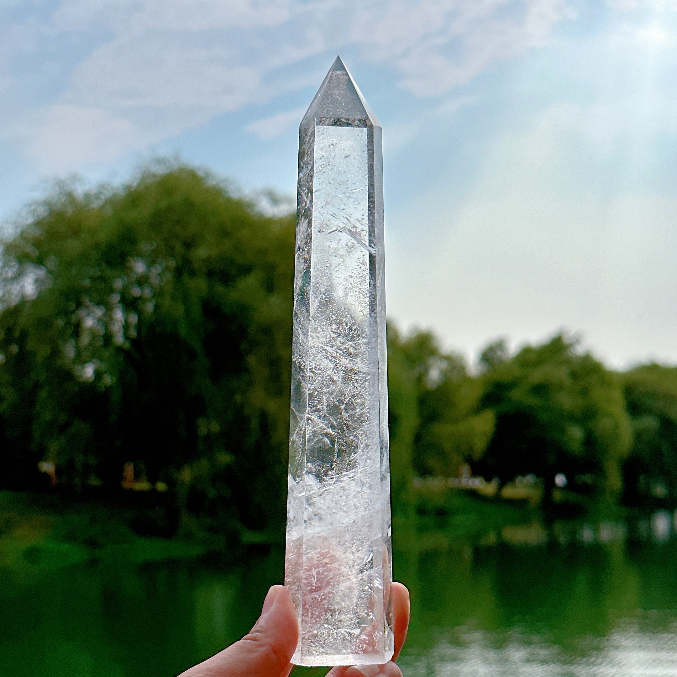 Clear Quartz Quality A Obelisk Tower - Spirit Crystals