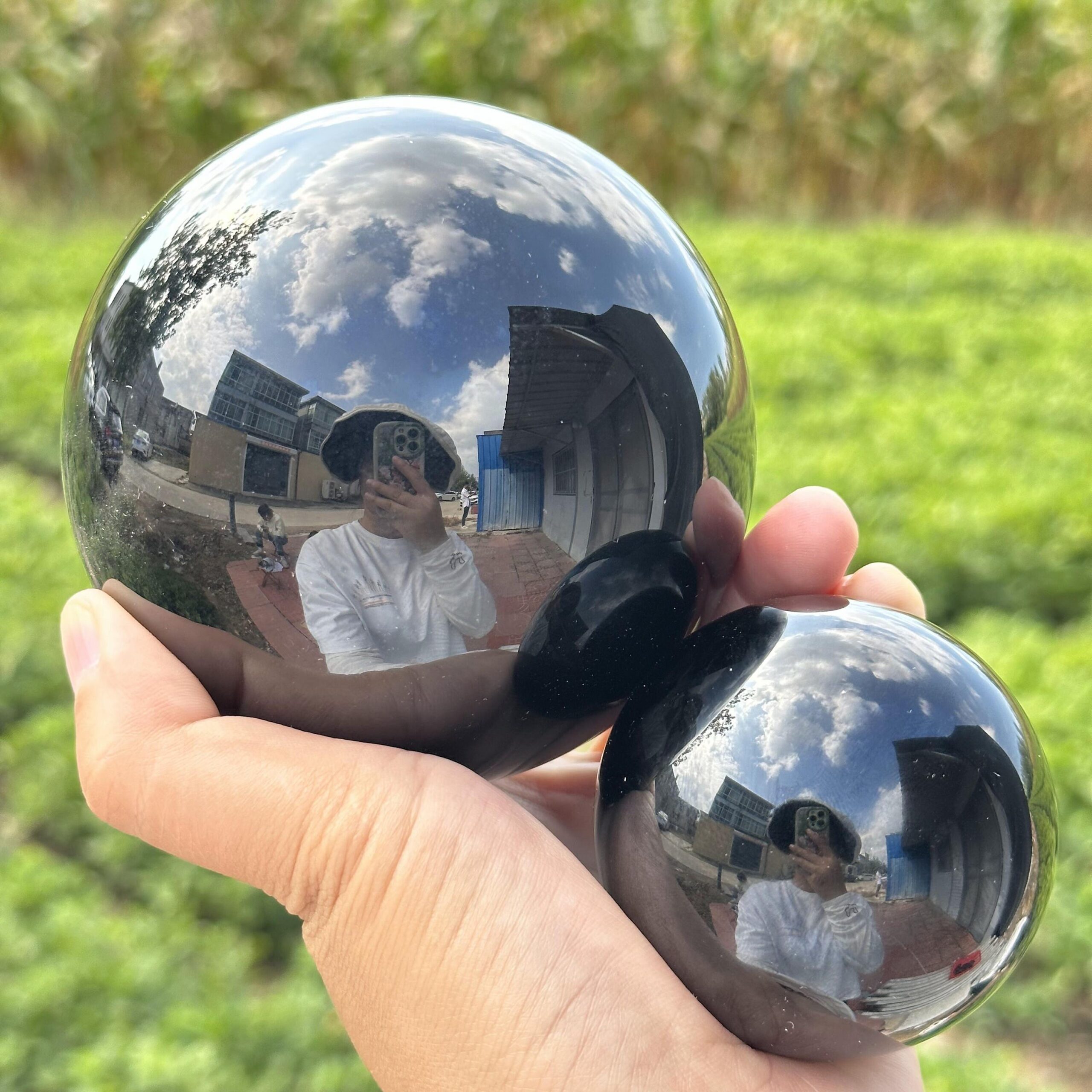 Obsidian Crystal Sphere - Spirit Crystals