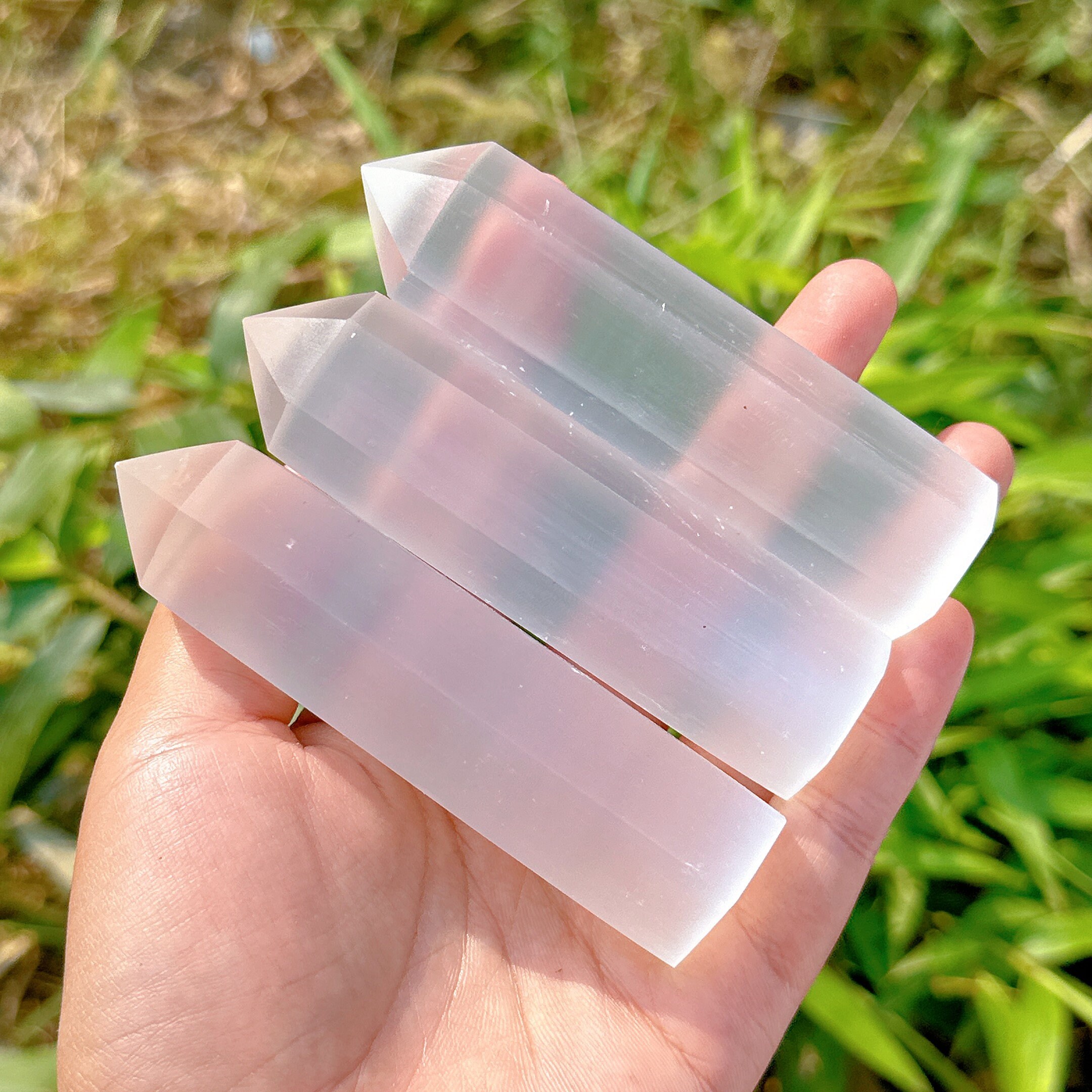 Selenite Tower Crystal Obelisk Tower - Spirit Crystals
