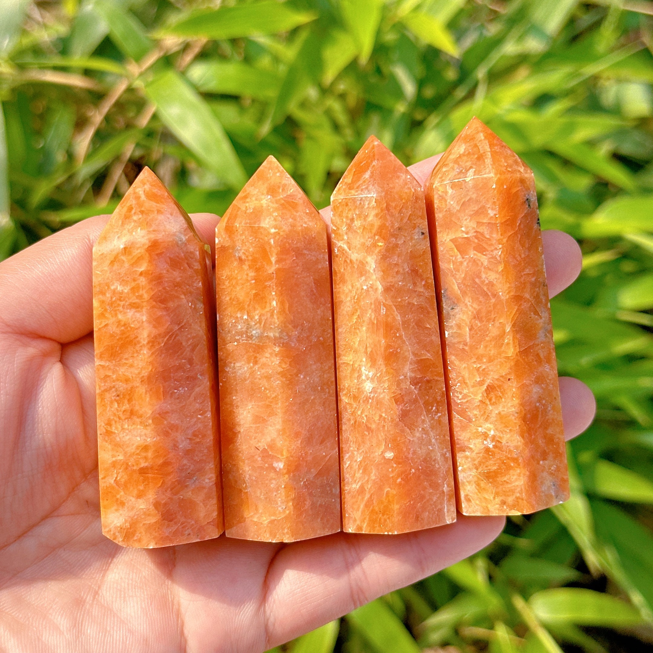 Sunstone Crystal Obelisk Tower - Spirit Crystals