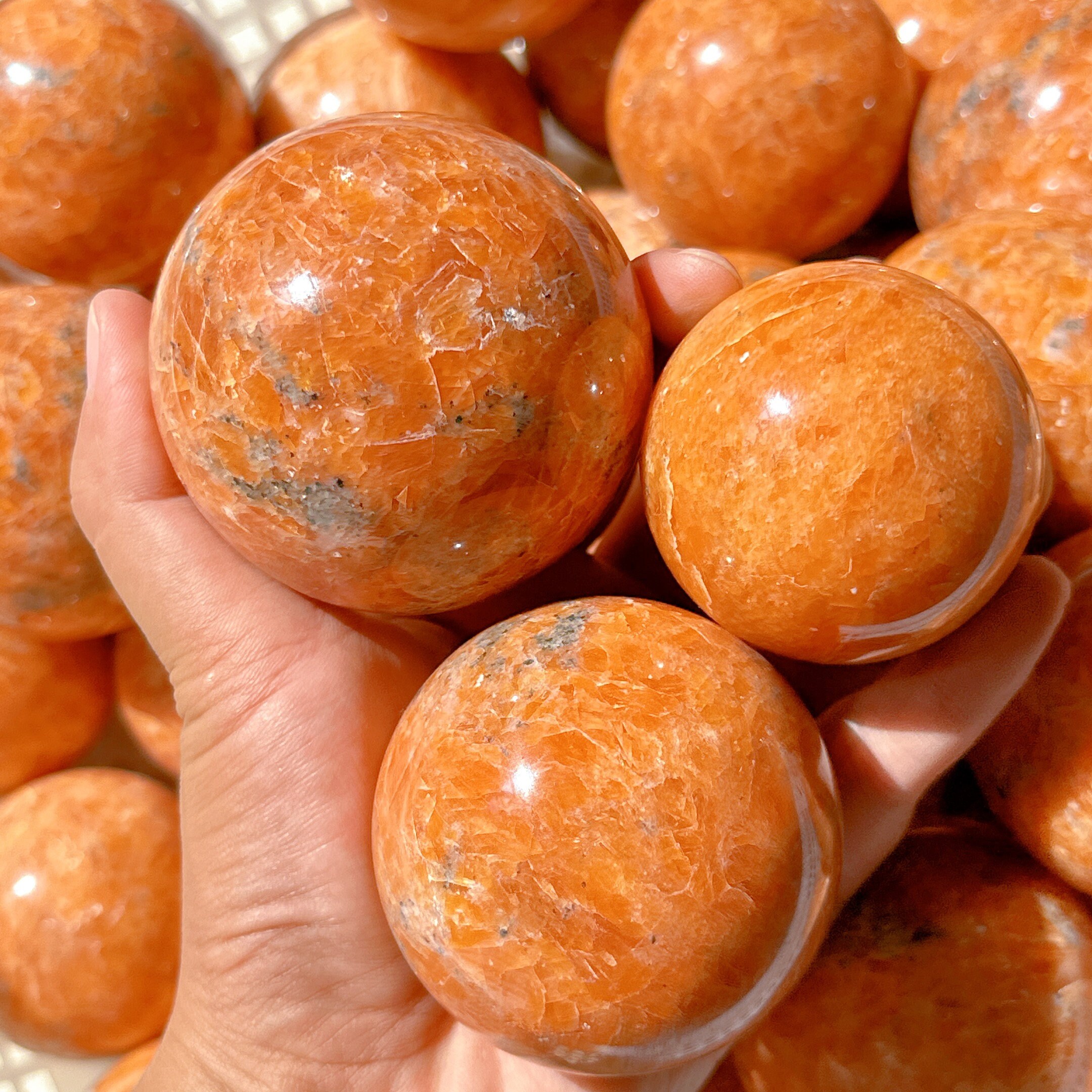 Sunstone Crystal Sphere - Spirit Crystals