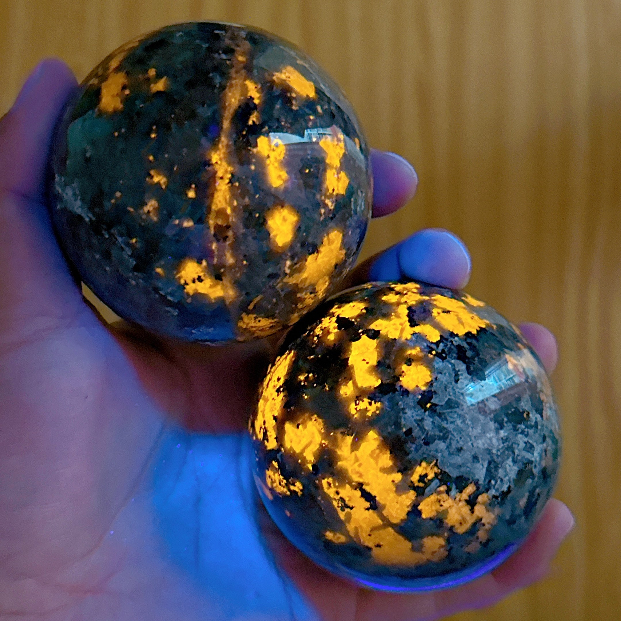 UV Reactive Yooperlite Crystal Sphere - Spirit Crystals