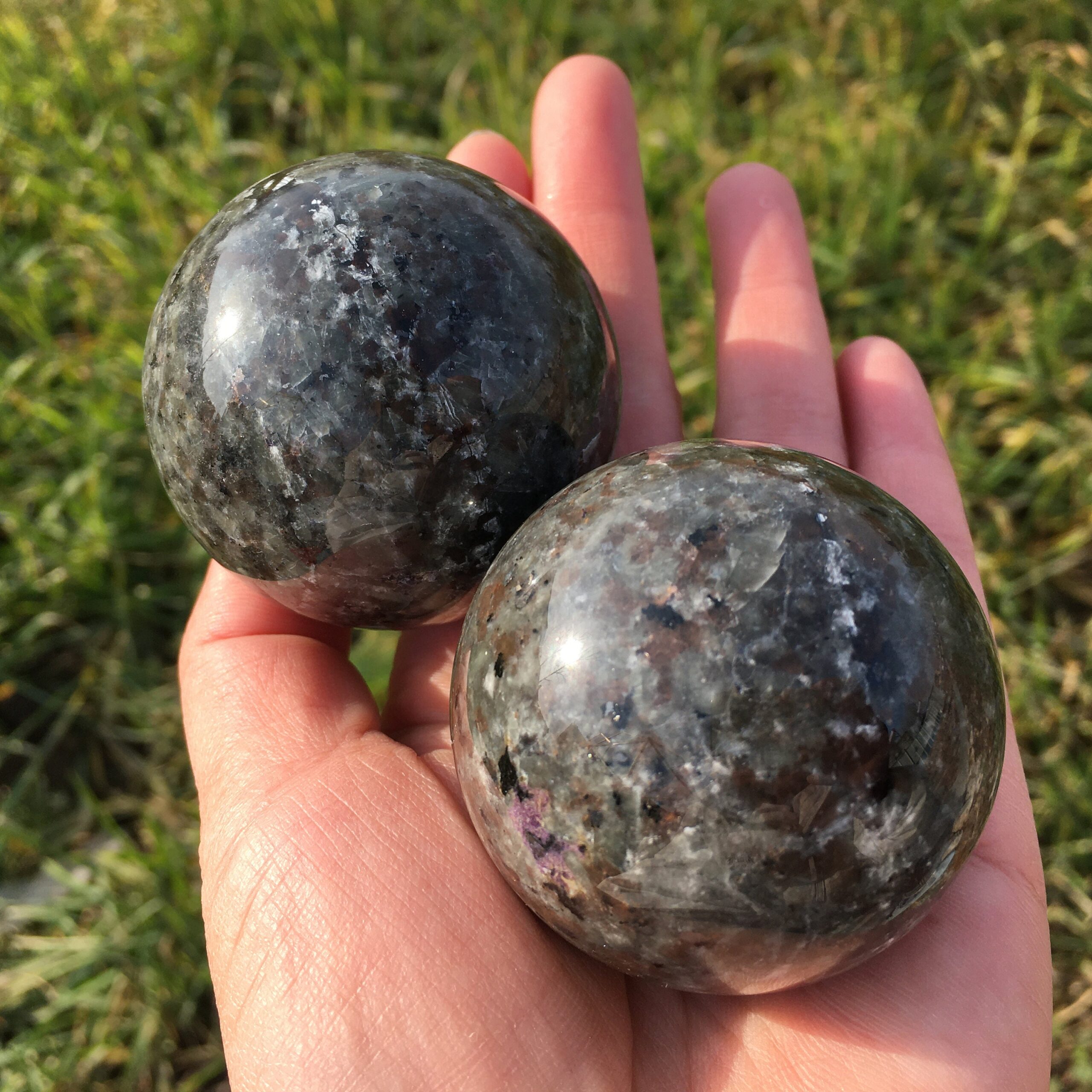 UV Reactive Yooperlite Crystal Sphere - Spirit Crystals