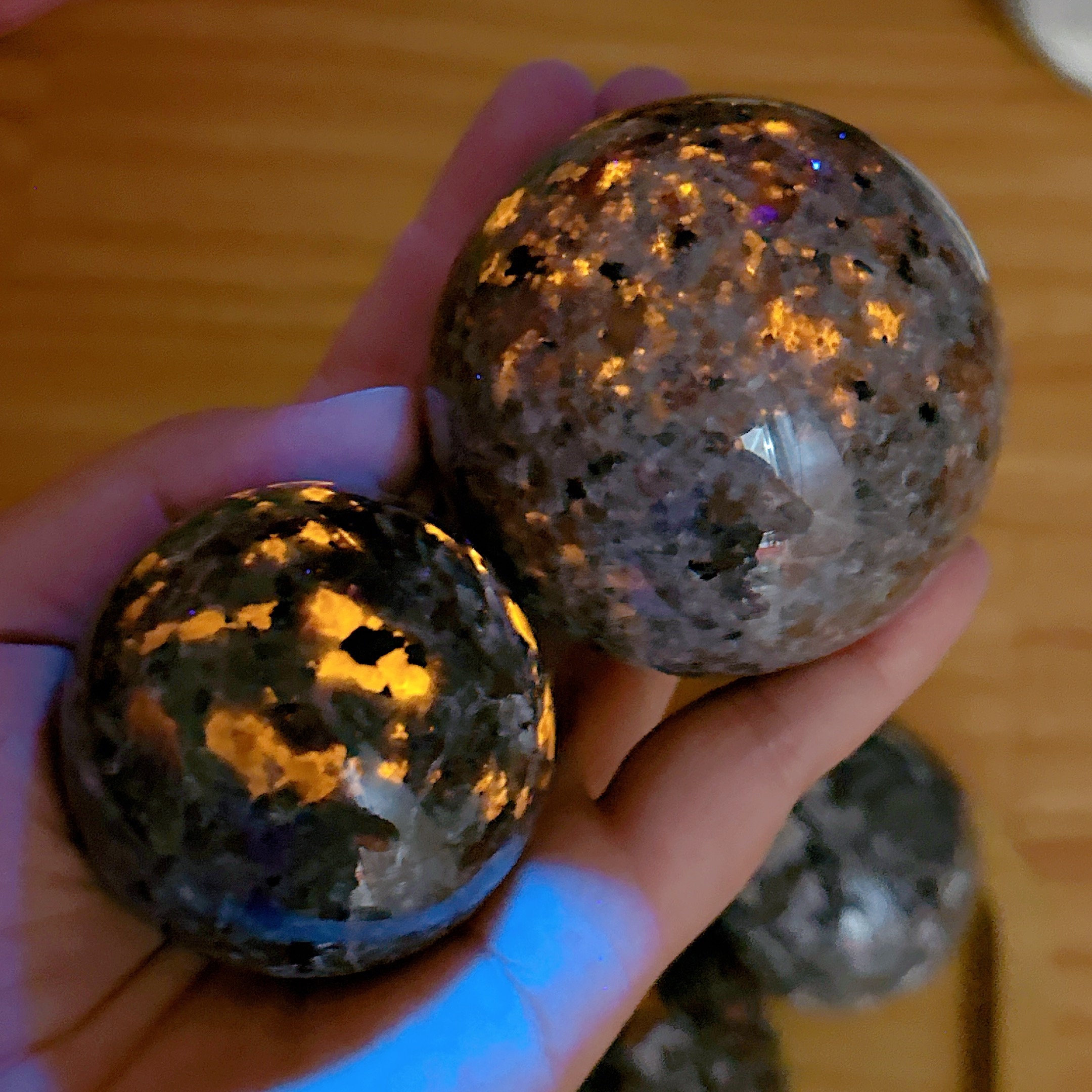 UV Reactive Yooperlite Crystal Sphere - Spirit Crystals