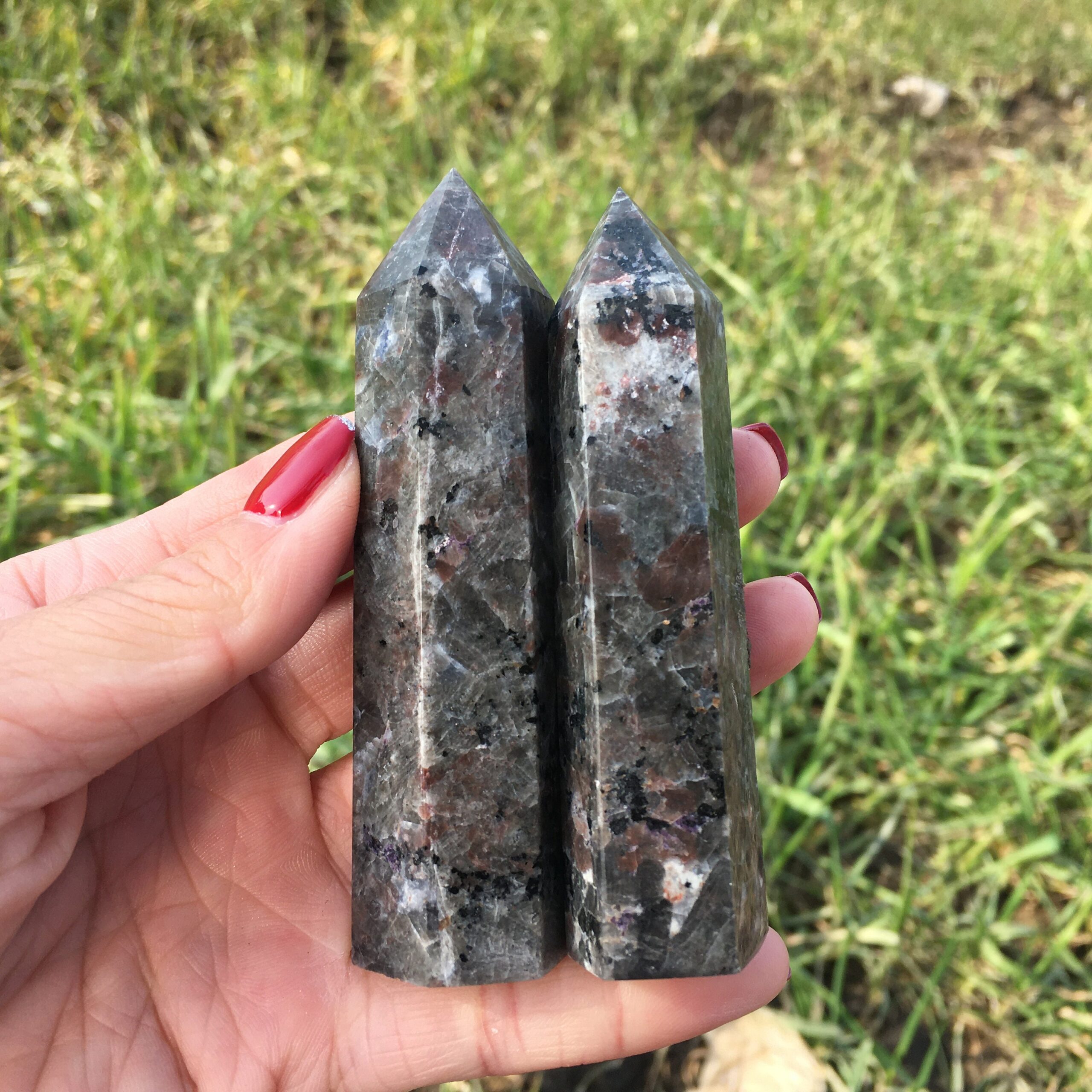 Yooperlite Crystal Obelisk Tower - Spirit Crystals