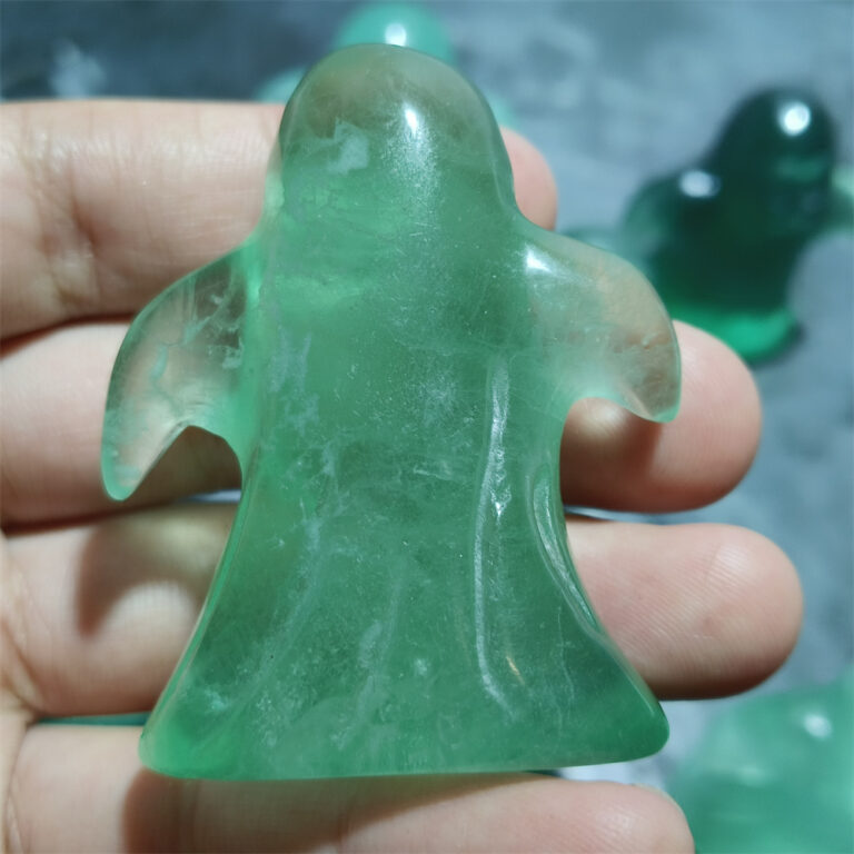 Fluorite Ghost Crystal Carving – Genuine Crystal Decor & Symbol of ...