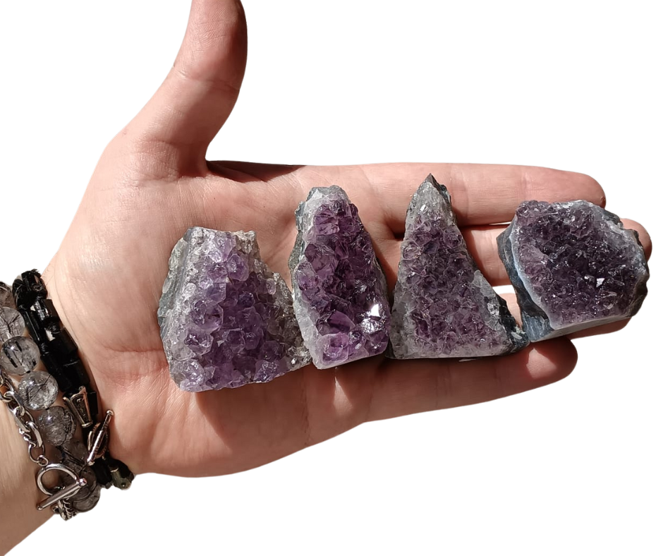 Amethyst Cluster with Cut Base (70–150g) – Self-Standing Crystal for ...